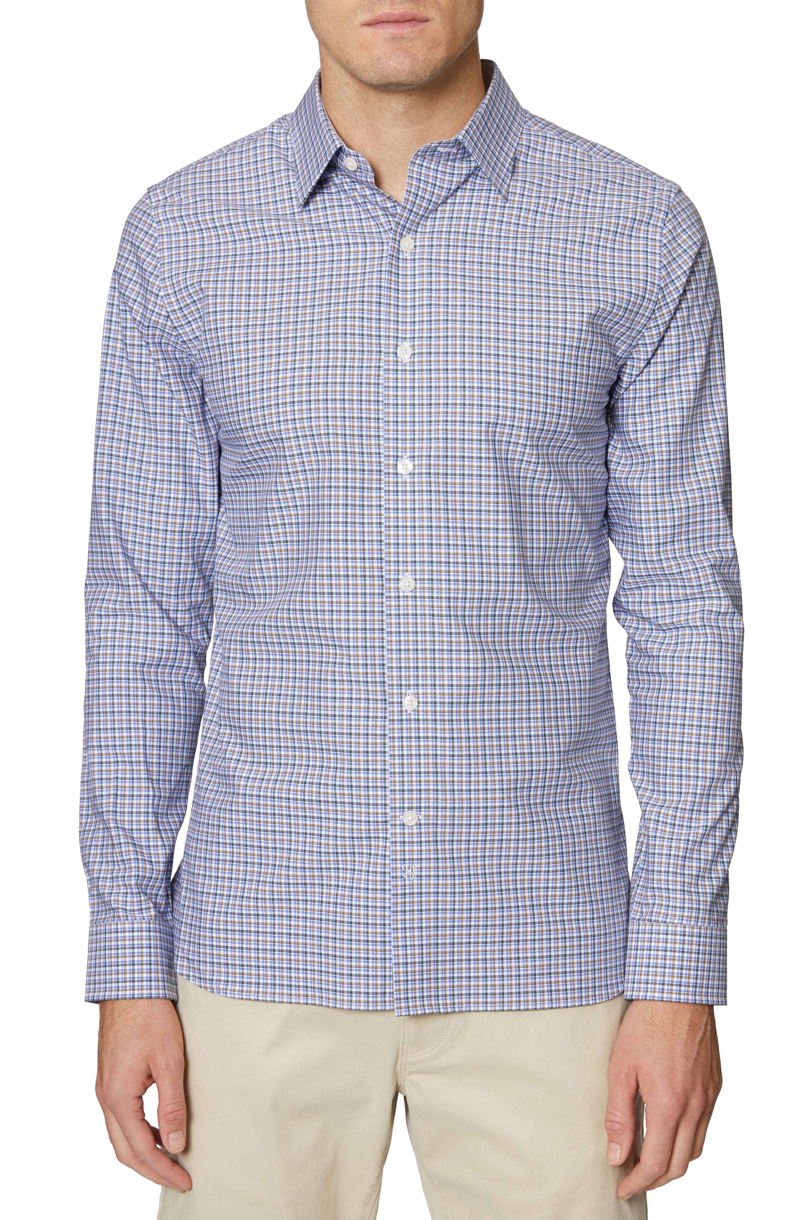 Hickey Freeman Christopher Regular Fit Plaid Button-Up Shirt | Nordstrom