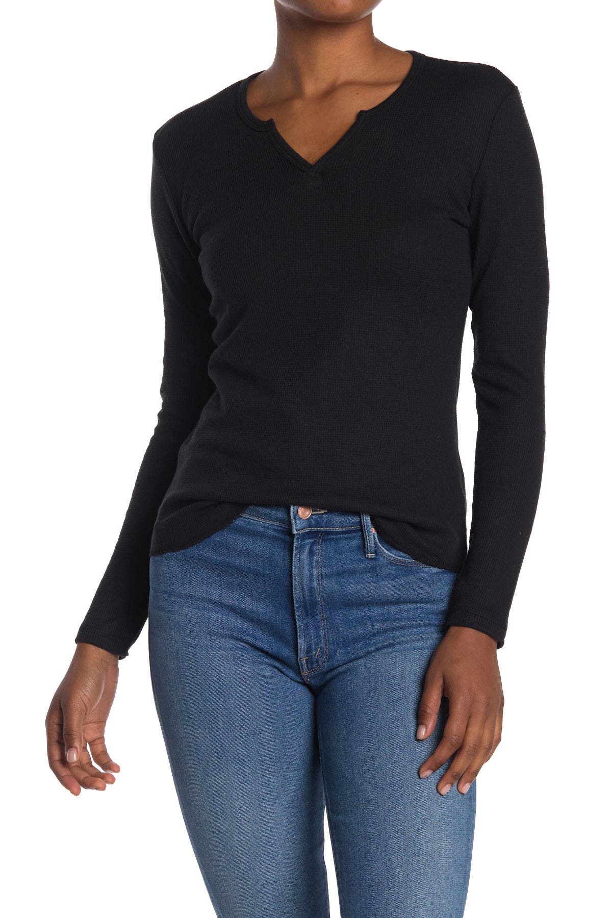 Alternative Split Neck Thermal Knit Top | Nordstromrack
