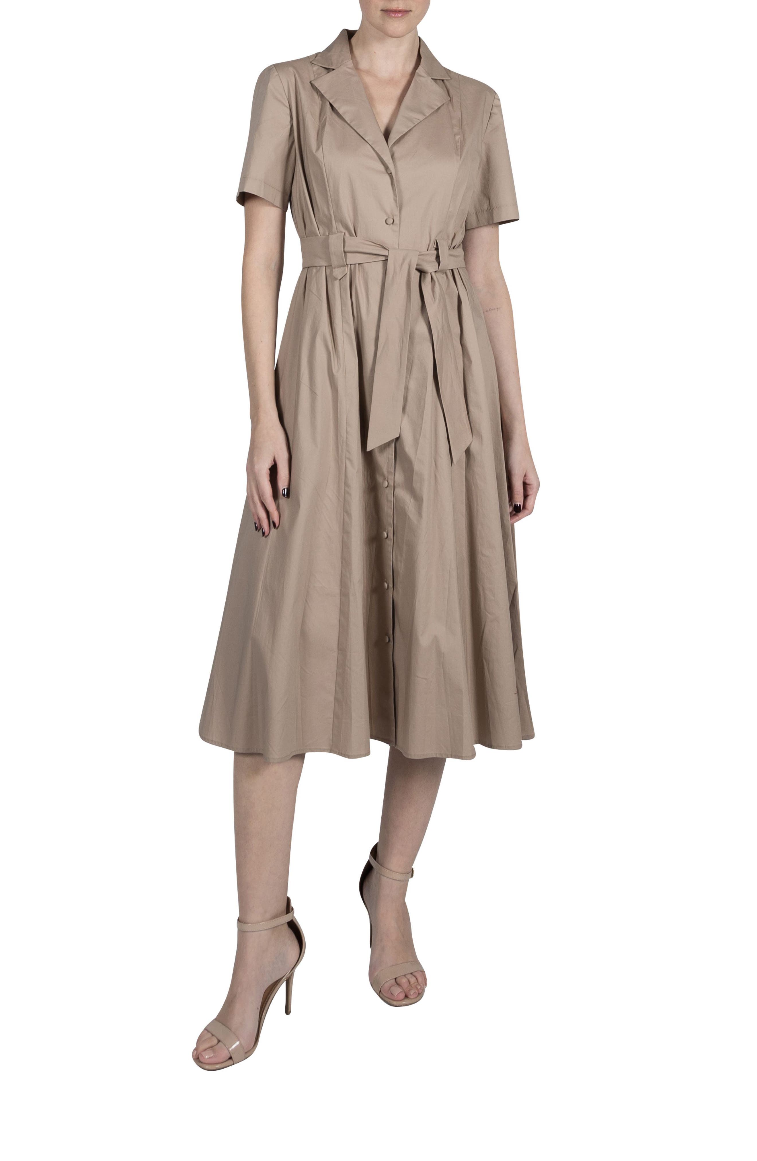 Julia Jordan Tie Waist Poplin Shirtdress | Nordstromrack
