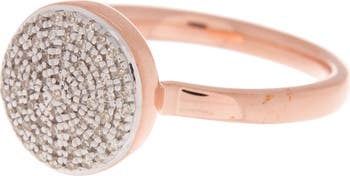 Monica Vinader Fiji Large Diamond Button Stack Ring | Nordstrom