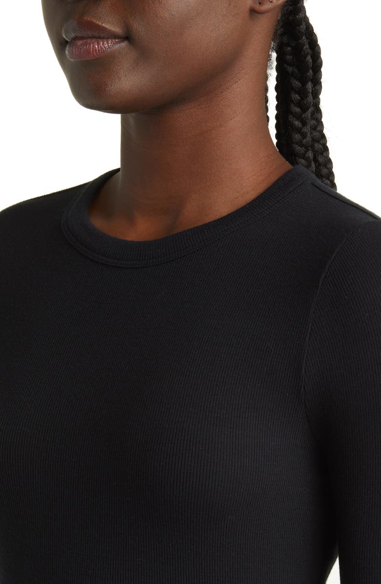 FRAME Stretch Modal Rib Crewneck Top | Nordstromrack