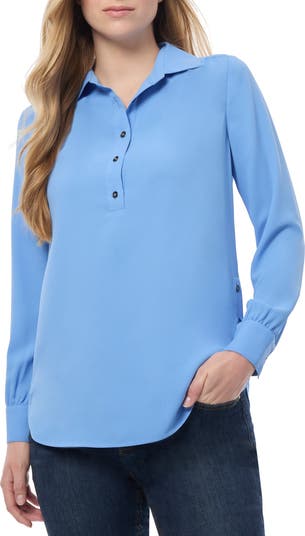 Jones New York Side Button Popover Top | Nordstrom