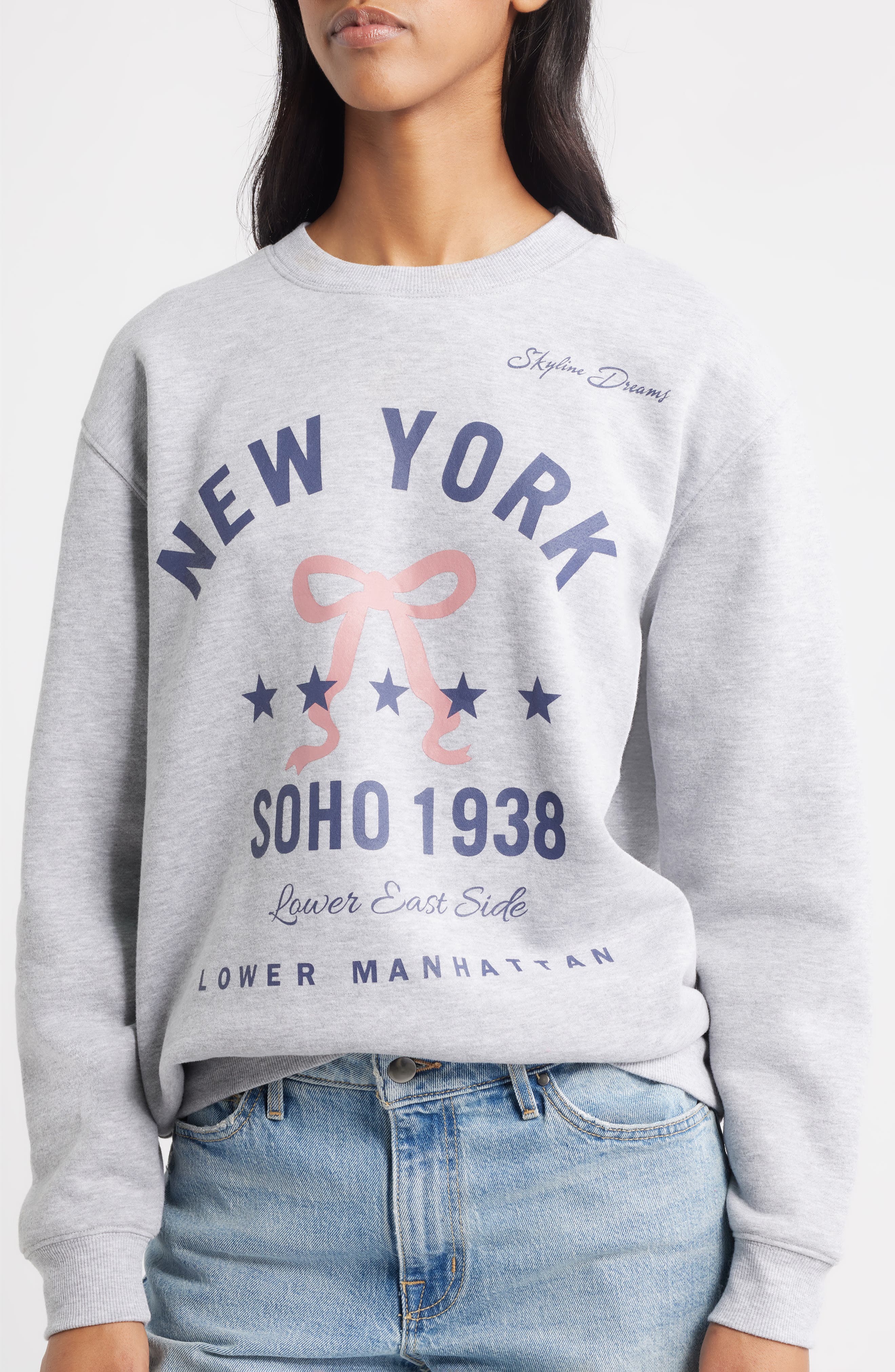 Vinyl Icons New York Bow Graphic Sweatshirt | Nordstromrack