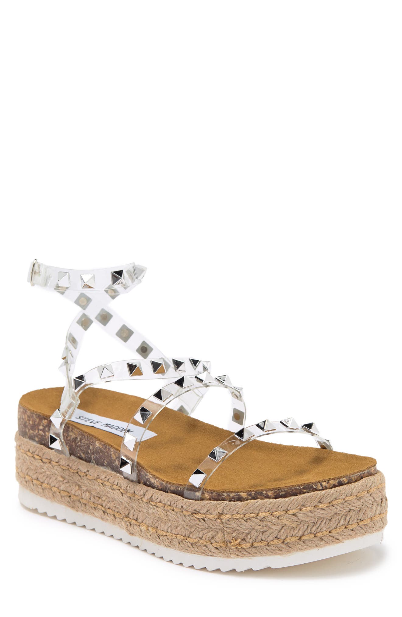 Steve Madden Kailee Platform Studded Espadrille Sandal (Women ...