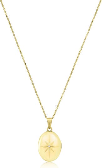 The Lovery Fine Jewelry North Star Diamond Locket Necklace | Nordstrom