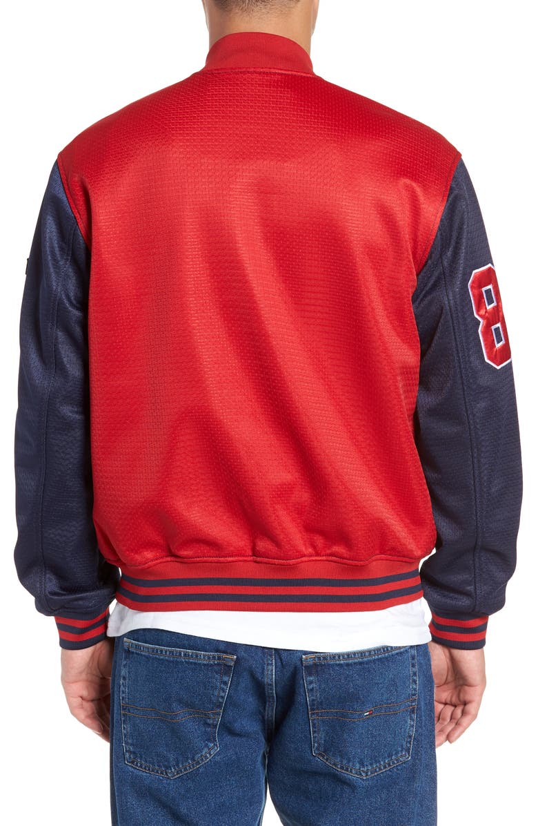 TOMMY JEANS Bonded Mesh Bomber Jacket | Nordstrom