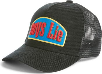 BOYS LIE Leave Them on Read Corduroy Trucker Hat | Nordstrom
