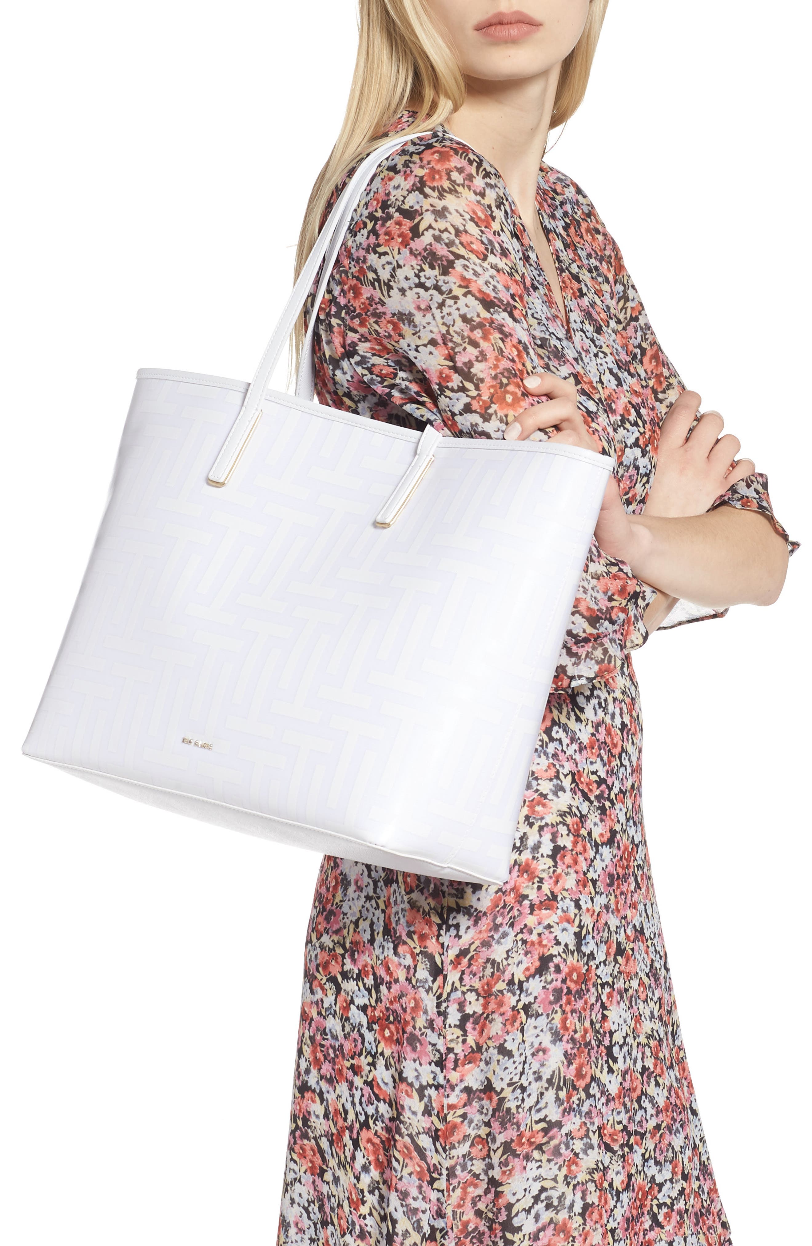 Ted Baker London Elenoor T Logo Coated Twill Shopper | Nordstrom