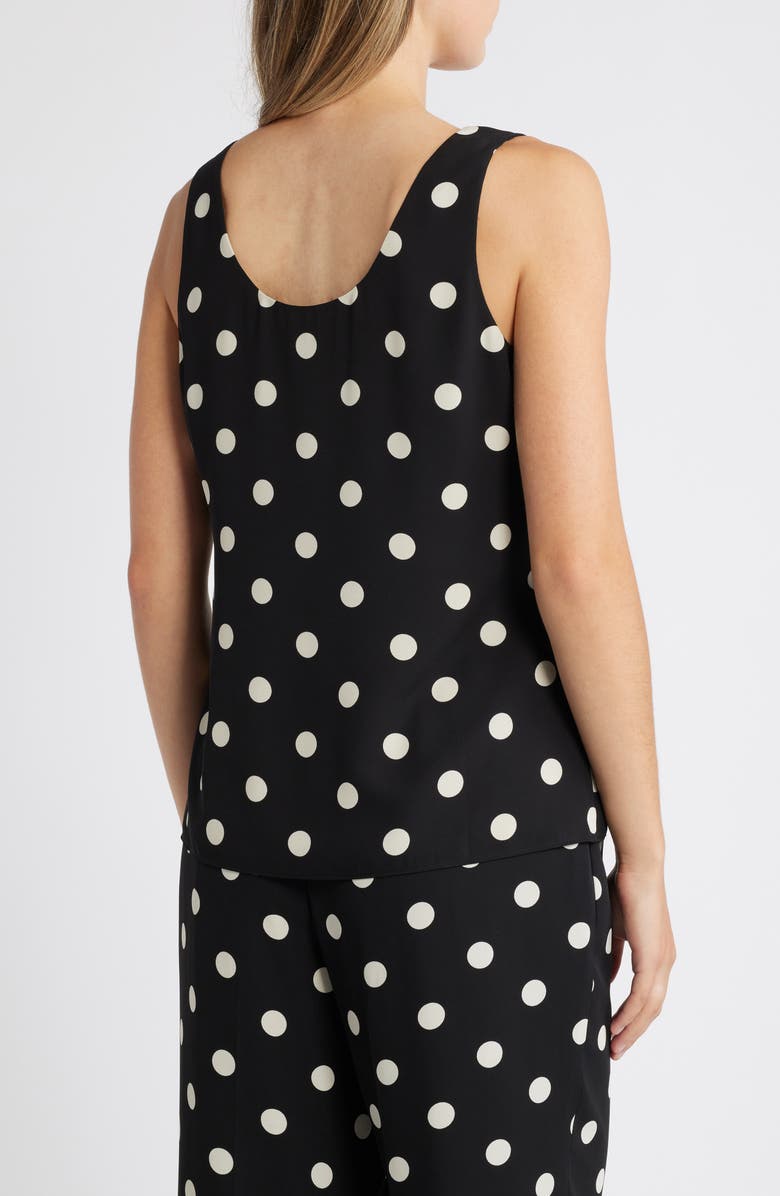 Anne Klein Polka Dot Scoop Neck Shell | Nordstrom