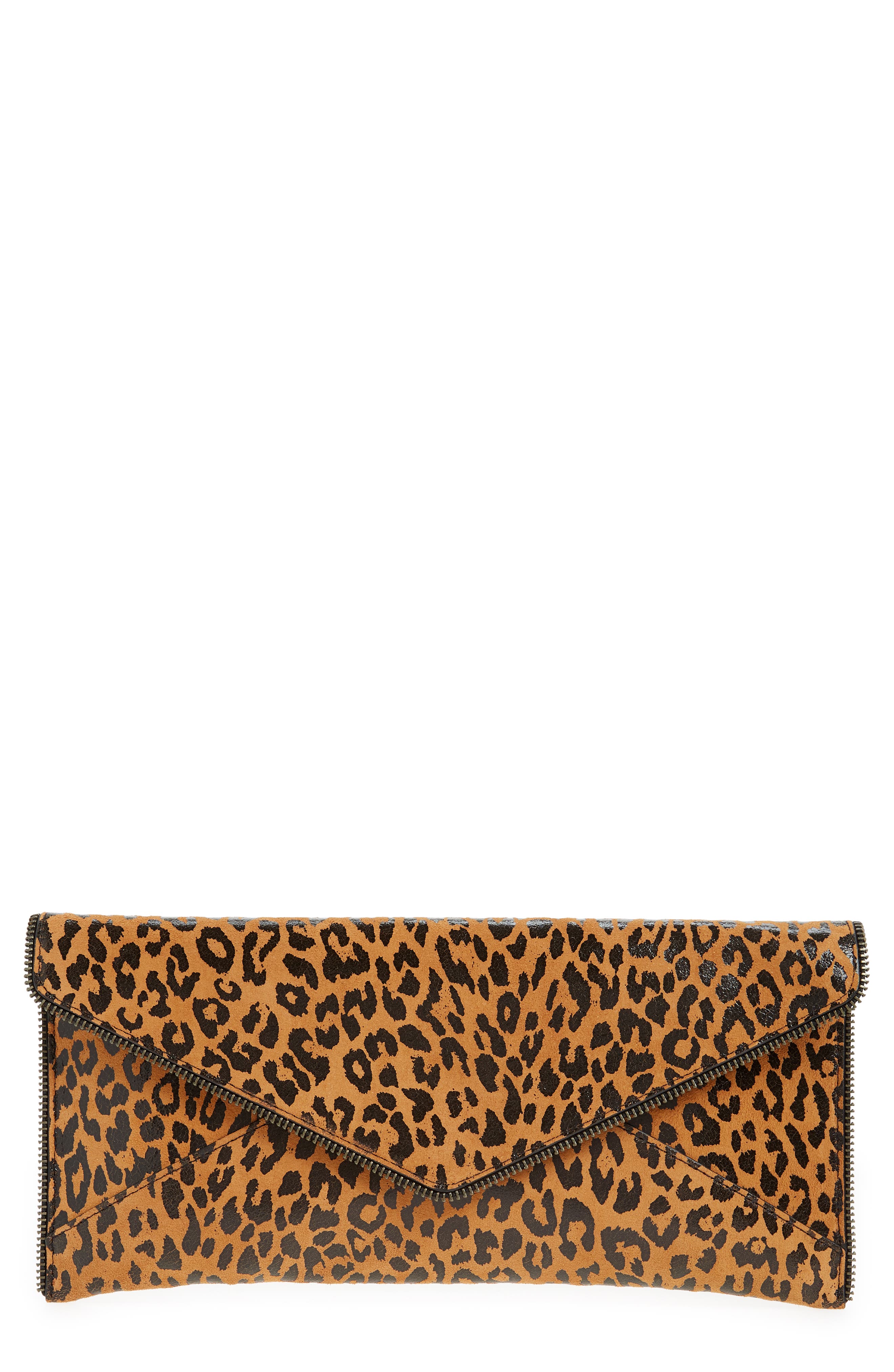 Rebecca Minkoff Leo Animal Print Envelope Clutch (Women) | Nordstromrack