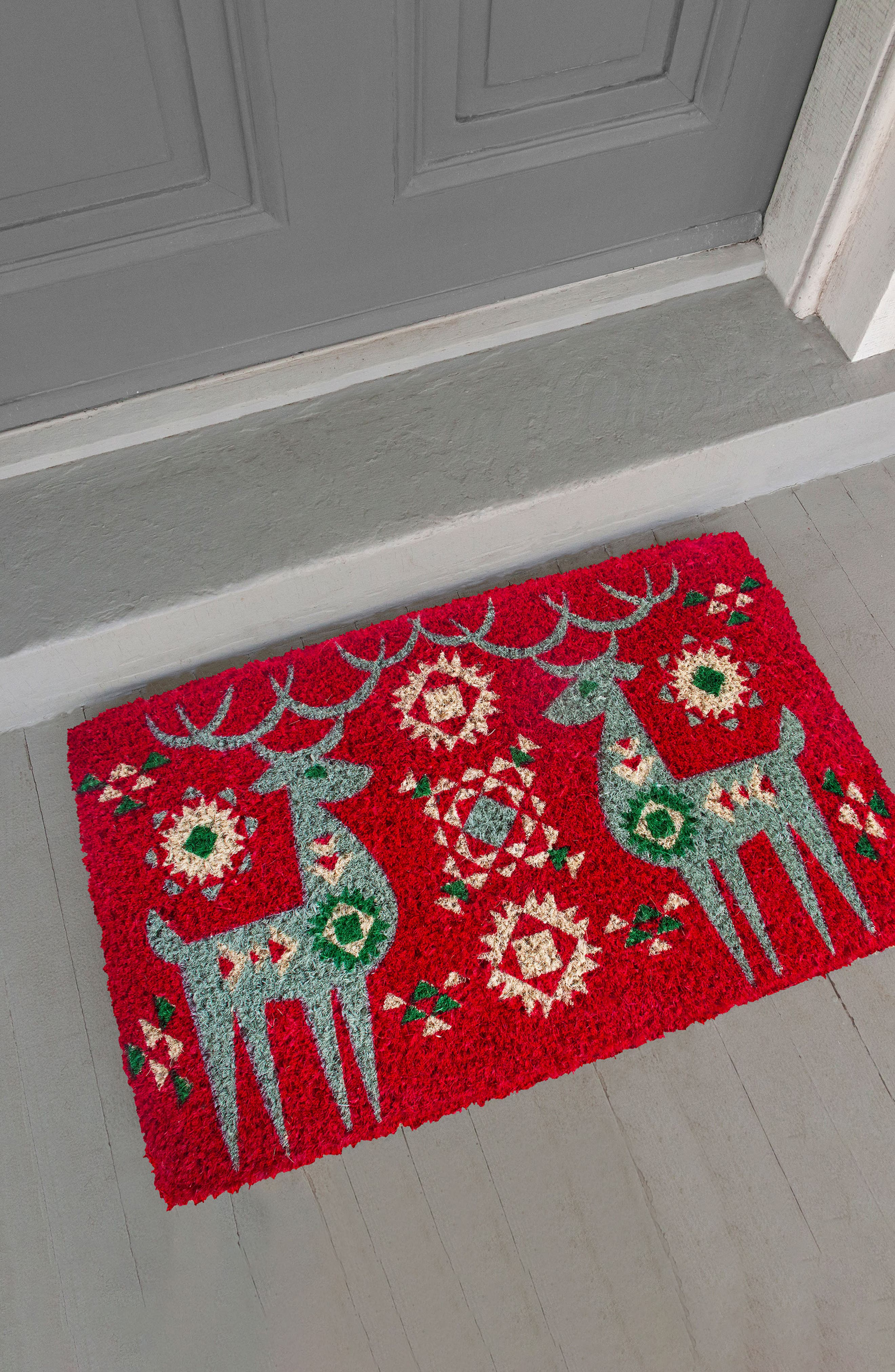 ENTRYWAYS Nordic Reindeer Doormat | Nordstromrack