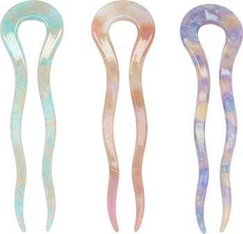 Tasha Assorted 3-Pack Wavy Hair Sticks | Nordstrom