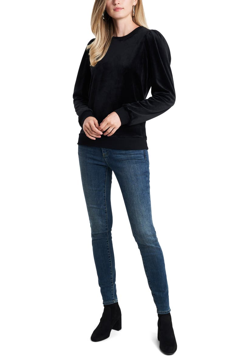 1.STATE Velour Puff Sleeve Top | Nordstromrack