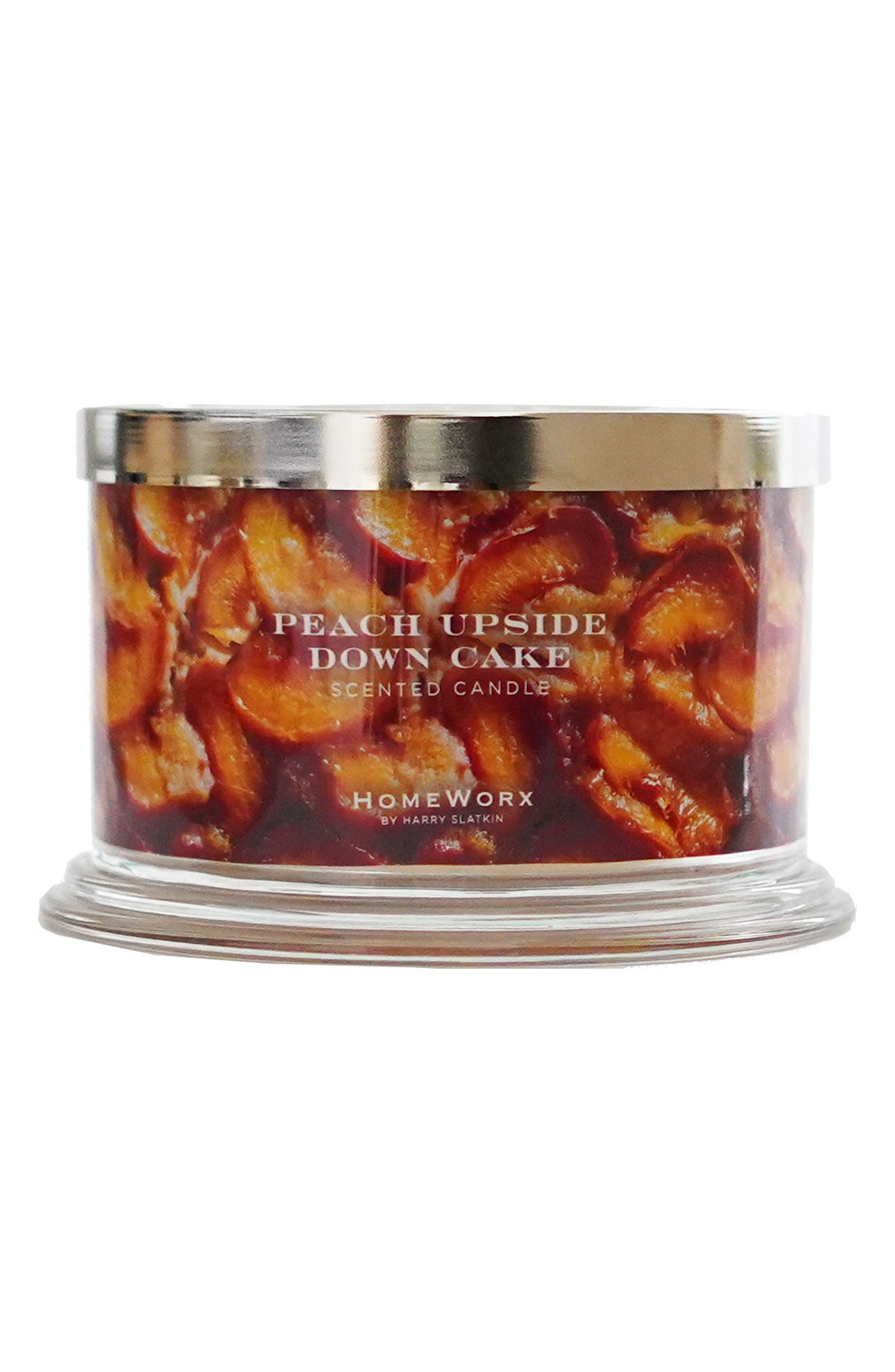 HOMEWORX BY SLATKIN & CO. Peach Upside Down Cake 18 oz. 4 Wick Candle ...