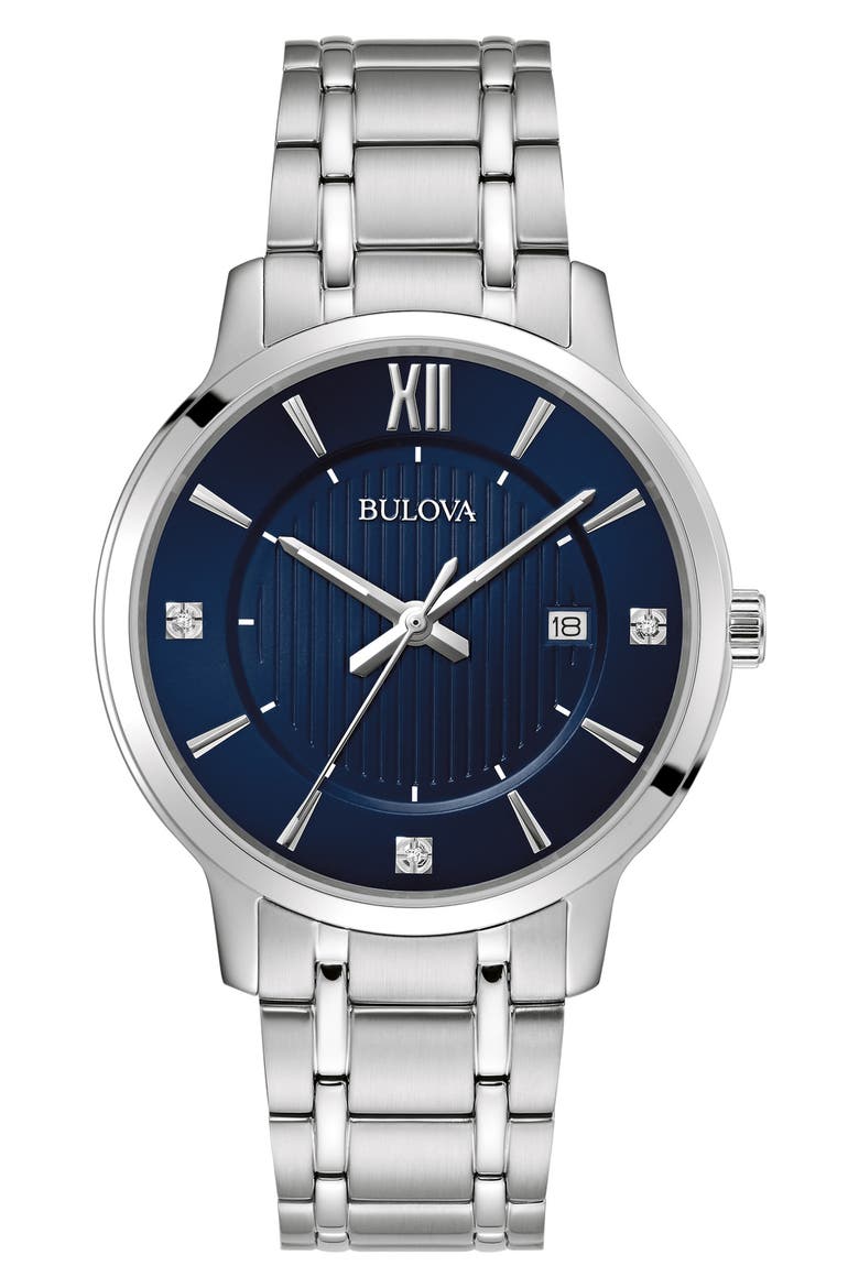 Diamond Dial Three Hand Quartz Bracelet Watch, 40mm (Men) | Nordstromrack