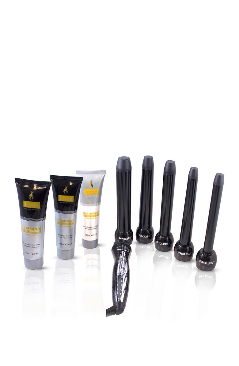 PROLISS 5-in-1 Interchangeable Digital Curling Wand & Nurturing Argan ...