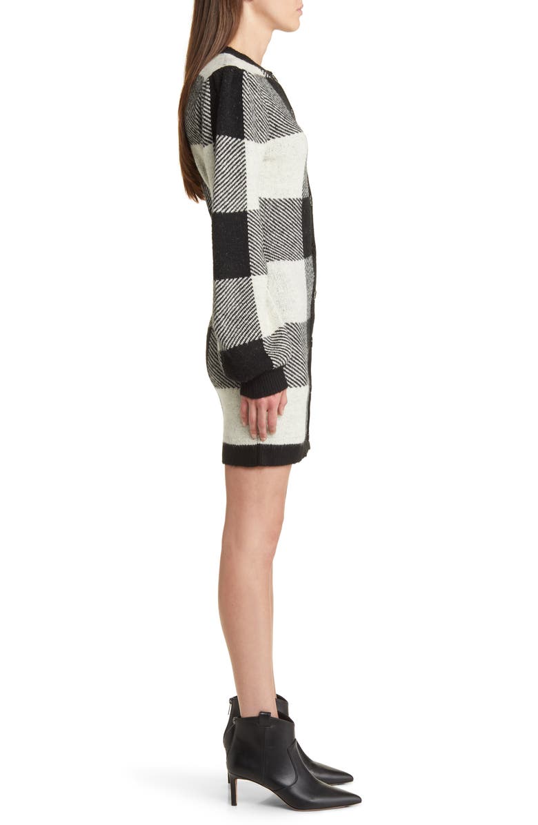 Lost + Wander Winter School Plaid Long Sleeve Mini Sweater Dress ...