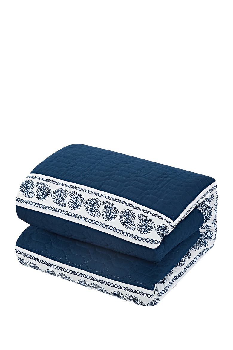 Keegan Hexagon Embossed Hotel Collection Paisley Details Bed in a Bag ...