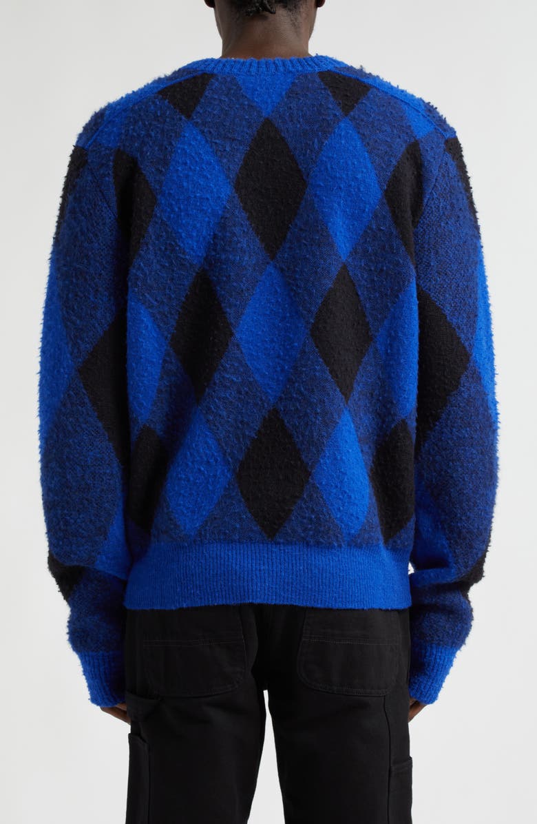 Burberry Equestrian Knight Argyle Wool Crewneck Sweater | Nordstromrack