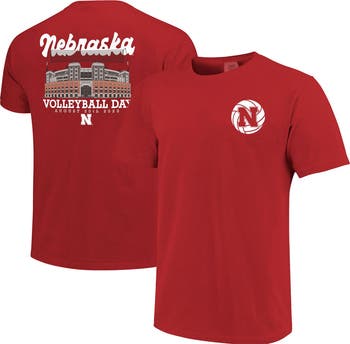 IMAGE ONE Men's Comfort Colors Scarlet Nebraska Huskers 2023 Volleyball ...
