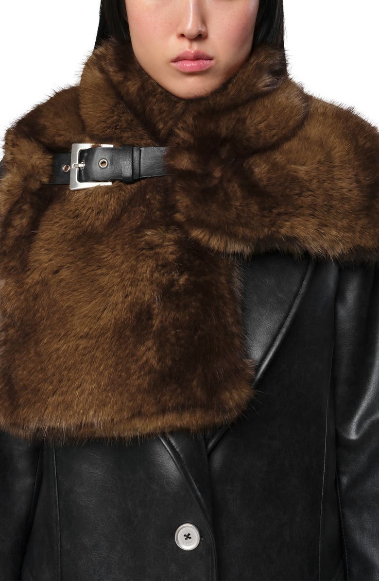Apparis Rowen Pluche™ Faux Fur Scarf with Belt Closure | Nordstromrack