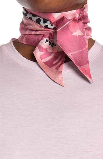 Furla Feather Print Silk Scarf | Nordstromrack