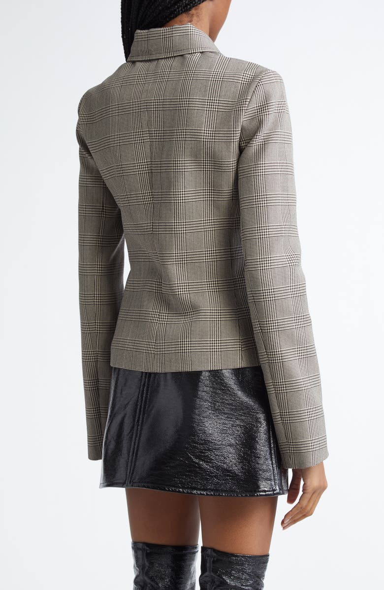 Courrèges Glen Plaid Wool Blend Jacket | Nordstromrack