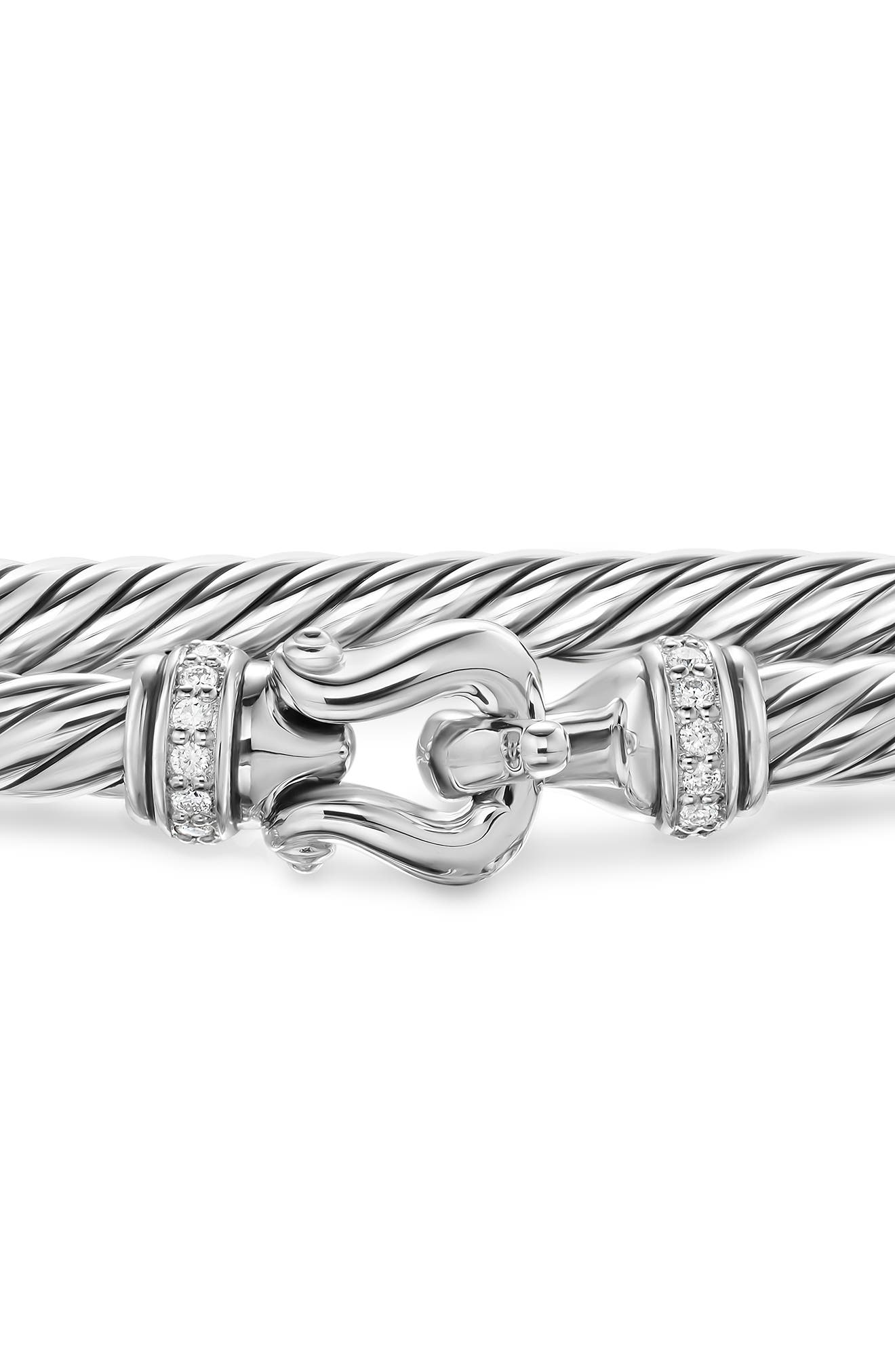 David Yurman Cable Flex Buckle Bracelet in Sterling Silver with ...