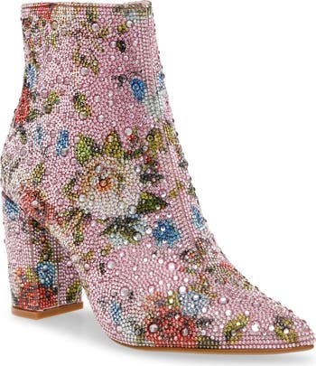 Betsey Johnson Cady Embellished Pointed Toe Bootie (Women) | Nordstrom