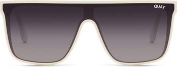 QUAY Nightfall Medium 138mm Polarized Shield Sunglasses | Nordstrom