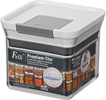 FELLI Premium-Tite 6-Piece Stackable Airtight Acrylic Canister Set ...