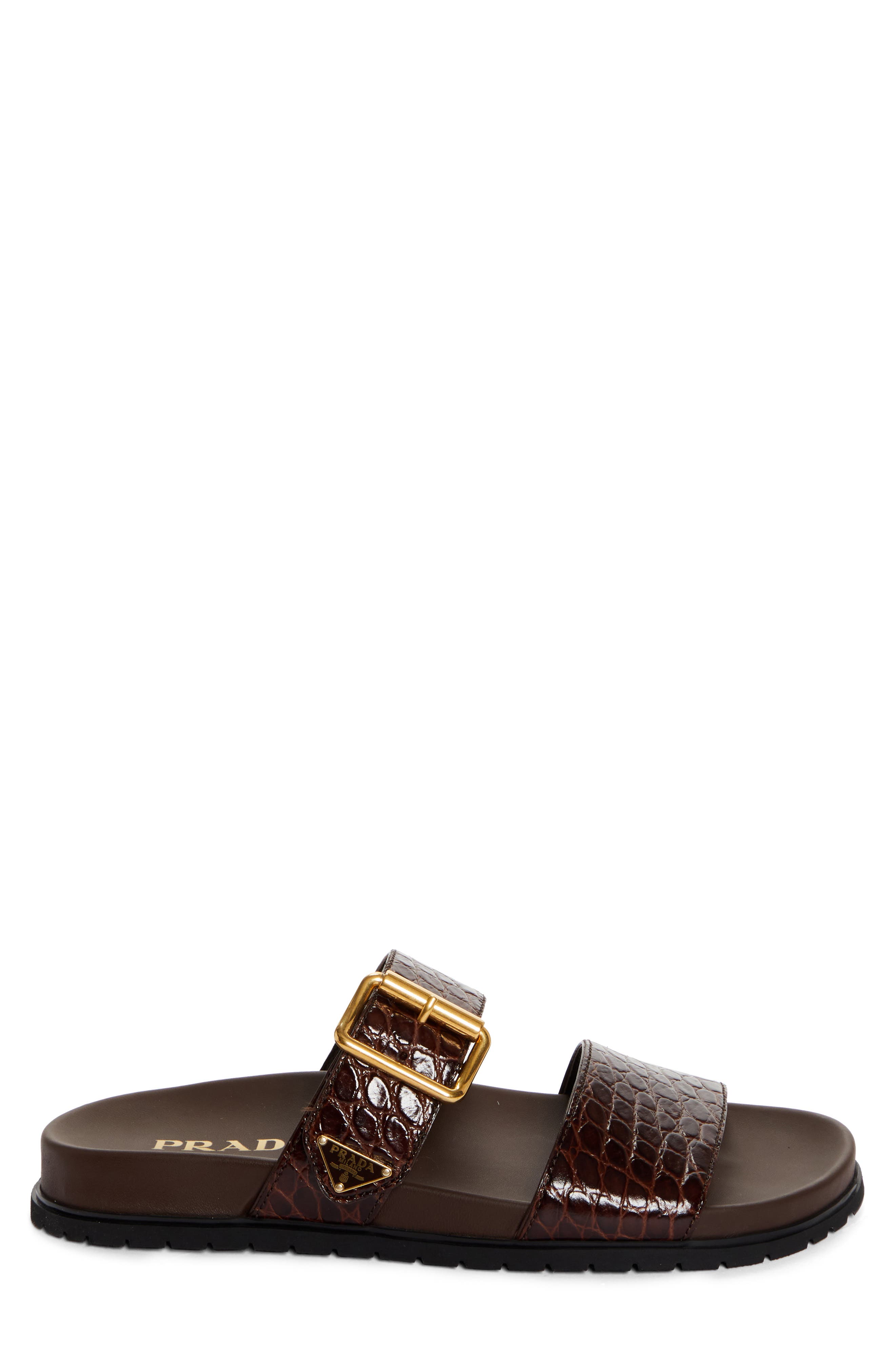 Prada Logo Double Band Slide Sandal (Women) | Nordstrom