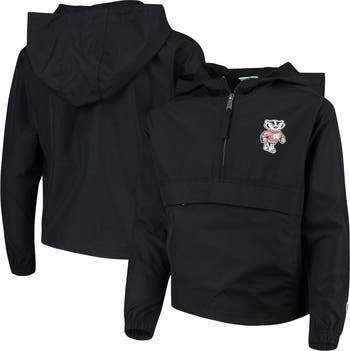 Champion Youth Champion Black Wisconsin Badgers Pack & Go Windbreaker ...