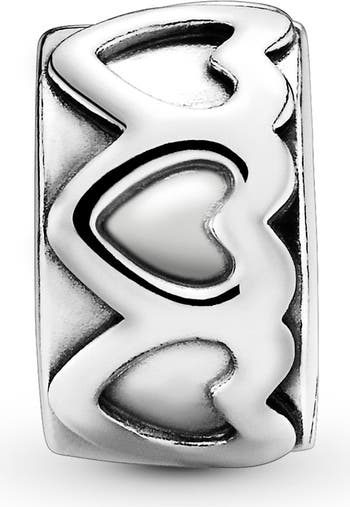 PANDORA Row Of Hearts Clip Charm | Nordstrom