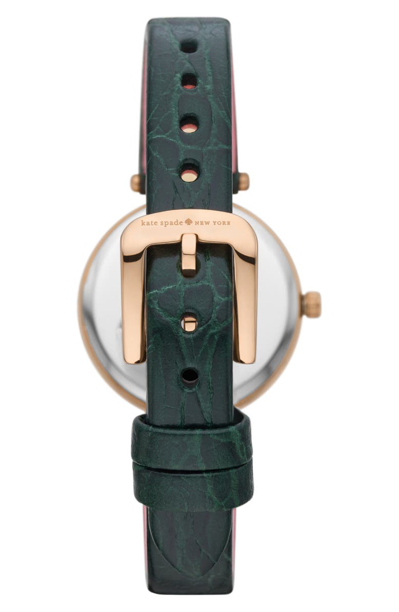 Kate Spade New York holland croc embossed leather strap watch, 28mm ...