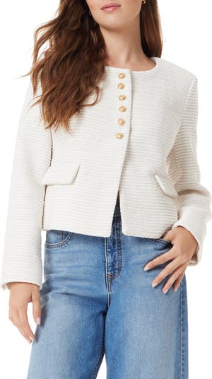 Sam Edelman Tweed Collarless Jacket | Nordstromrack