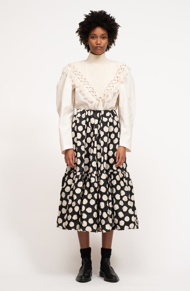 Sea Arline Polka Dot Midi Skirt | Nordstromrack