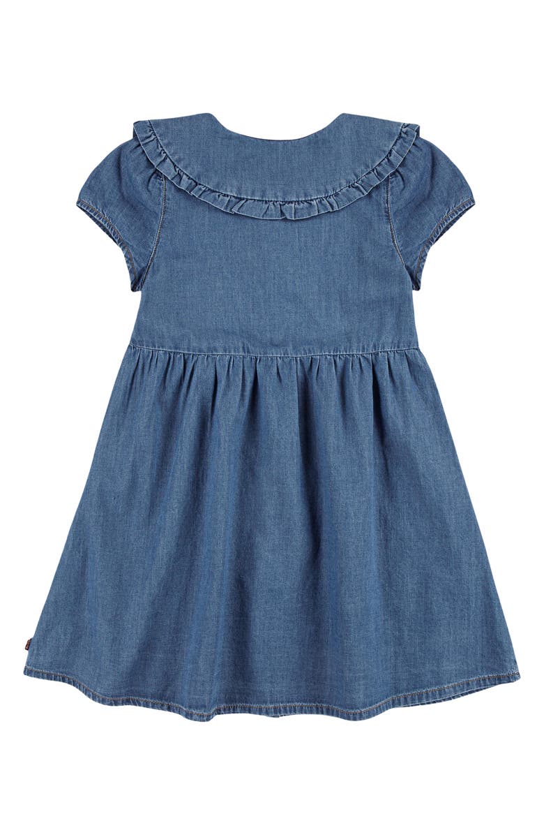 Levi's® Kids' Ruffle Peter Pan Collar Cotton Dress | Nordstromrack