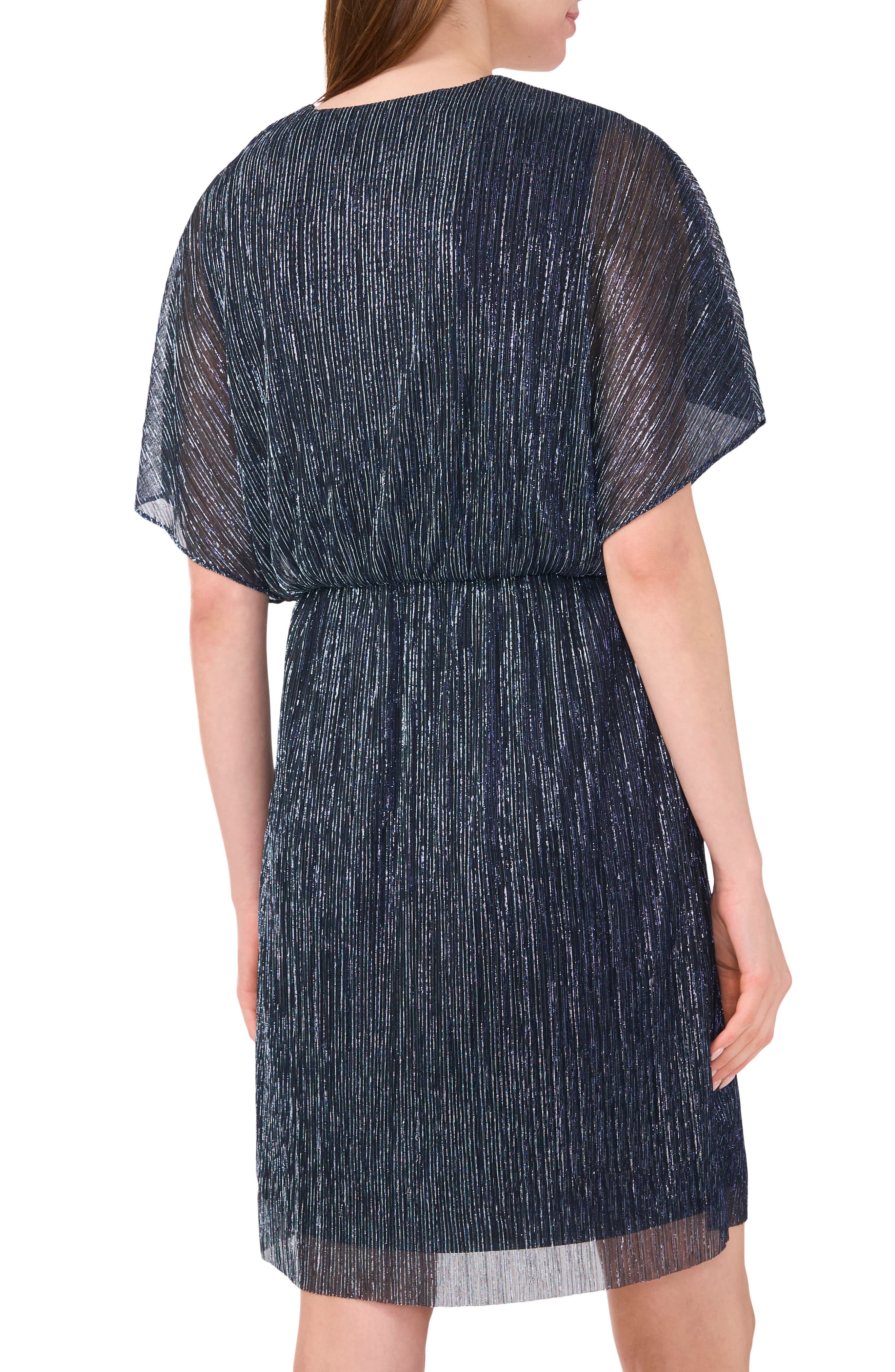 Halogen® Ruffle Front Metallic Dress | Nordstromrack