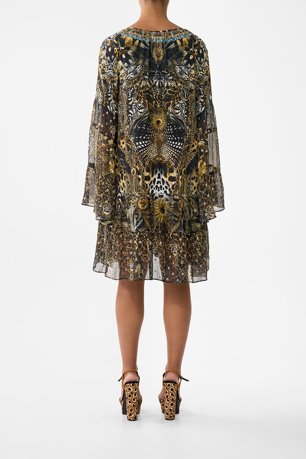 Camilla A-Line Gathered Panel Dress | Nordstrom