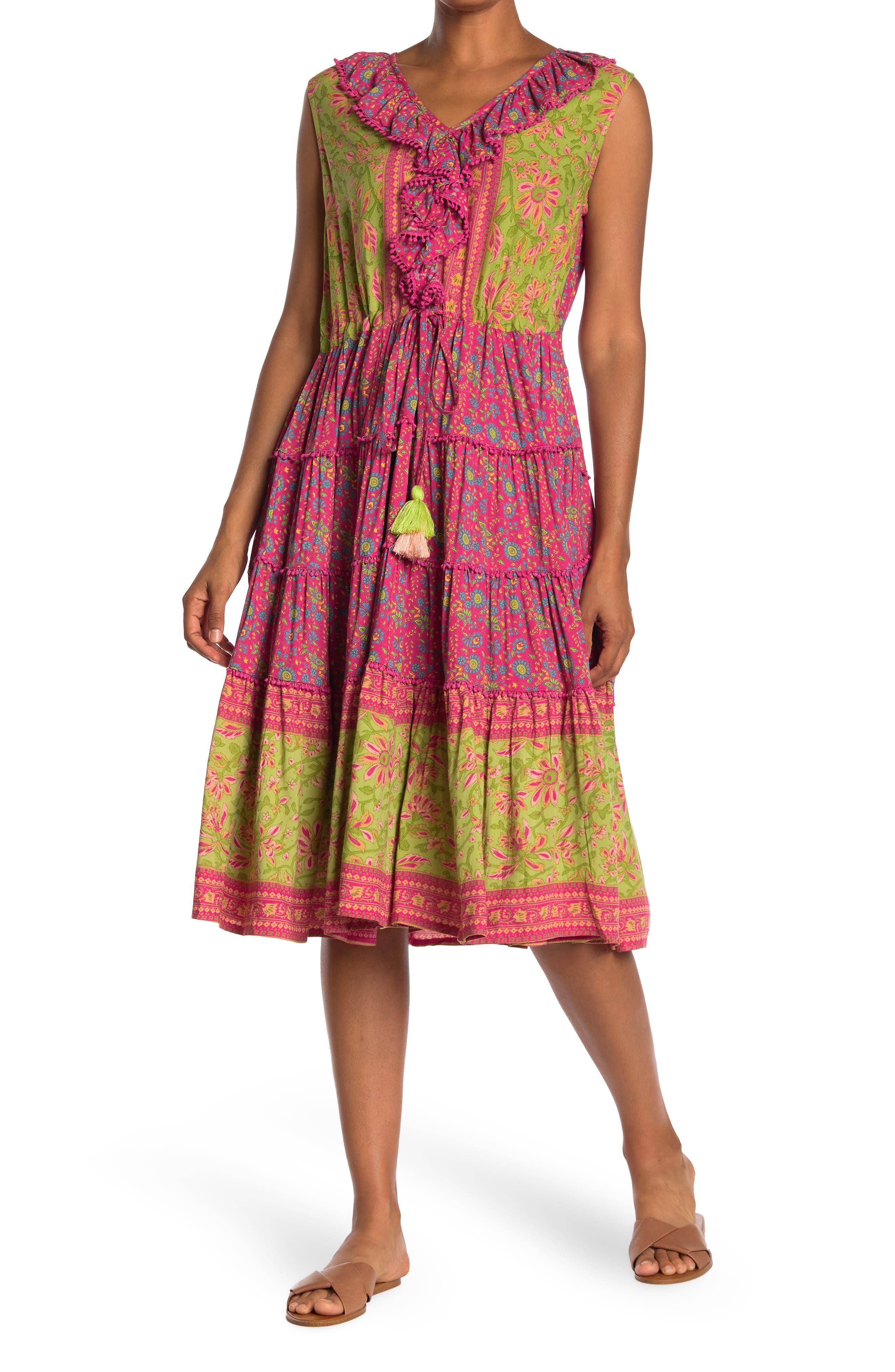 Raga Lennon Tiered Midi Dress | Nordstromrack