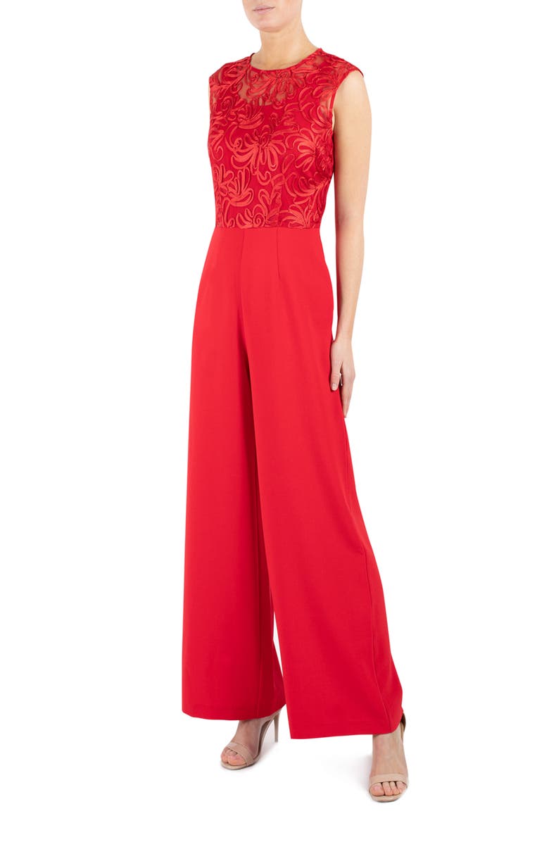 Donna Ricco Soutache Illusion Cap Sleeve Jumpsuit | Nordstromrack