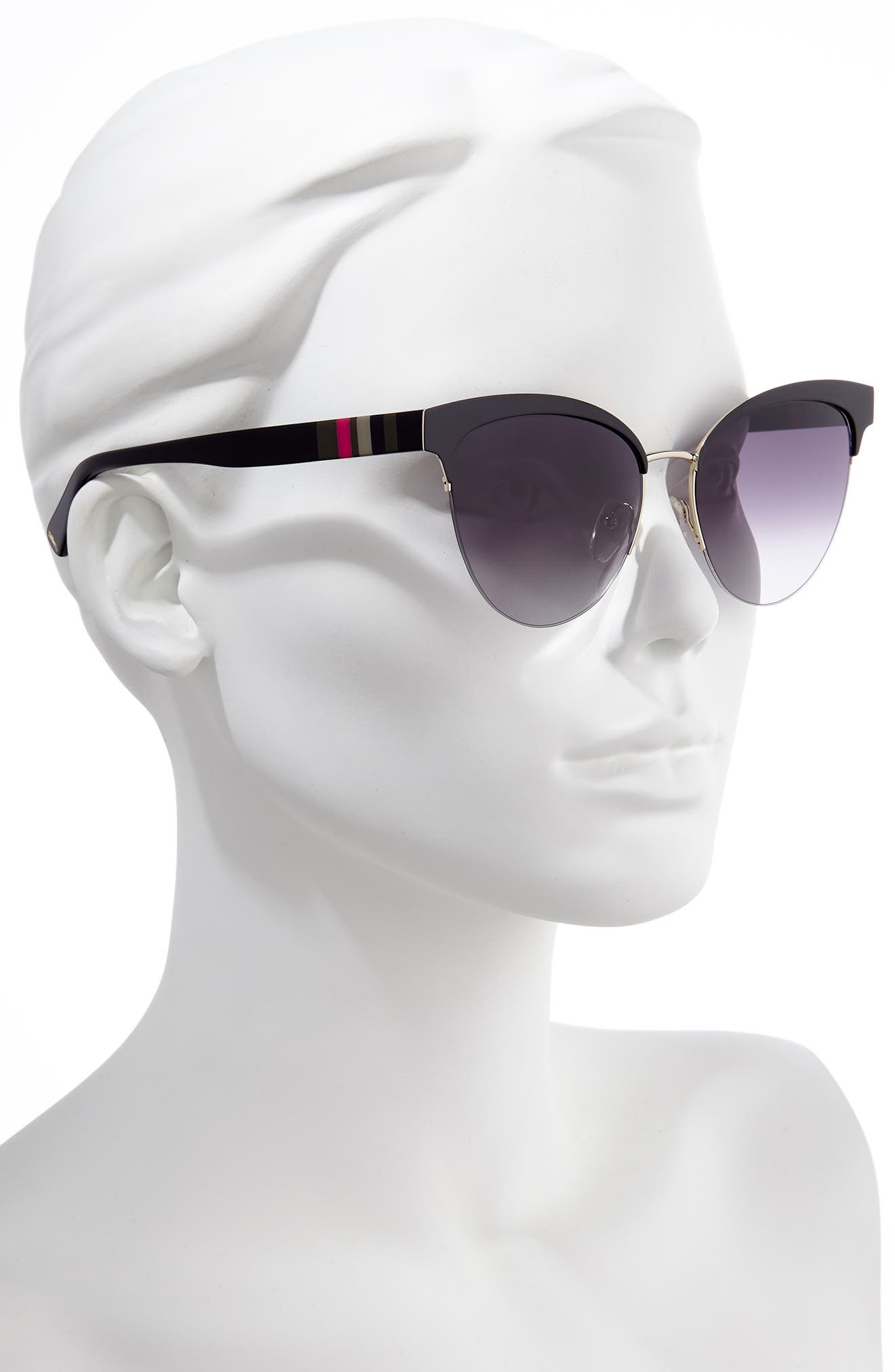Longchamp Heritage Stripes 55mm Cat Eye Sunglasses | Nordstromrack