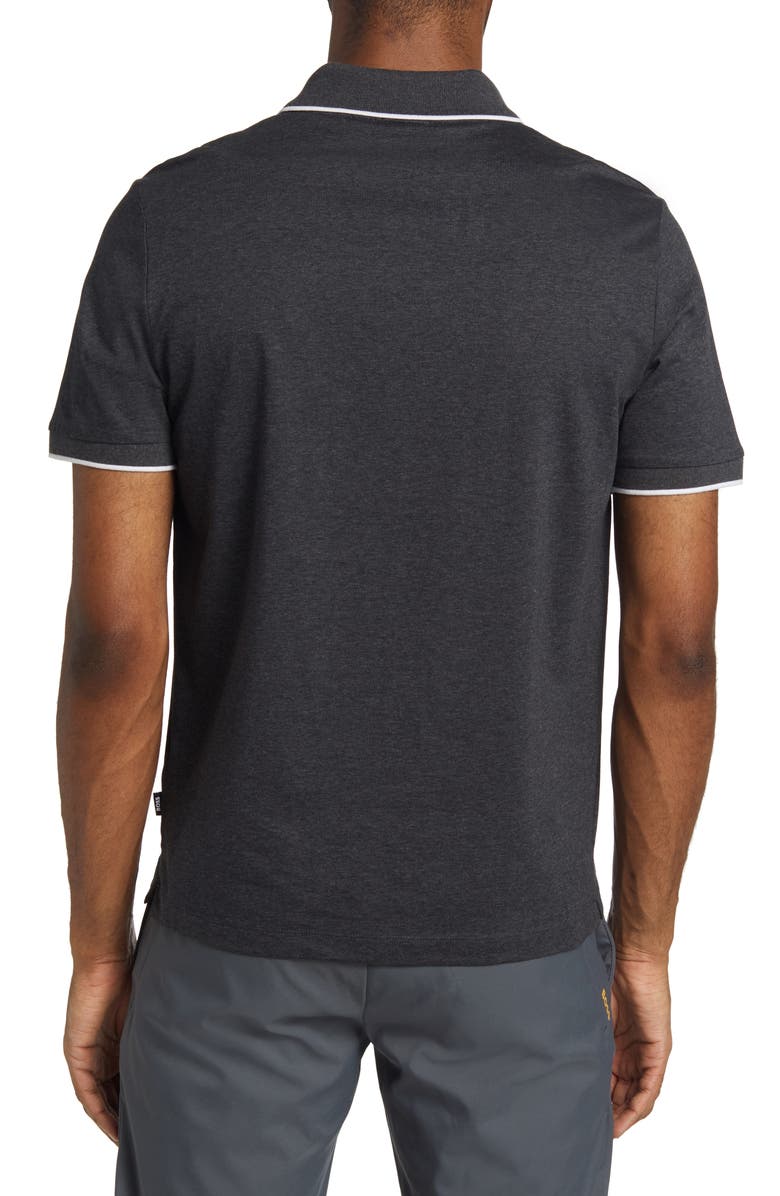 BOSS Polston Quarter Zip Cotton Polo | Nordstromrack