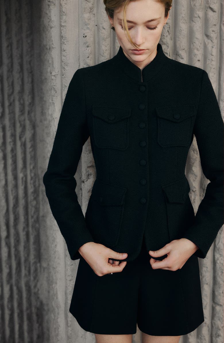 MANGO Patch Pocket Tweed Jacket | Nordstromrack