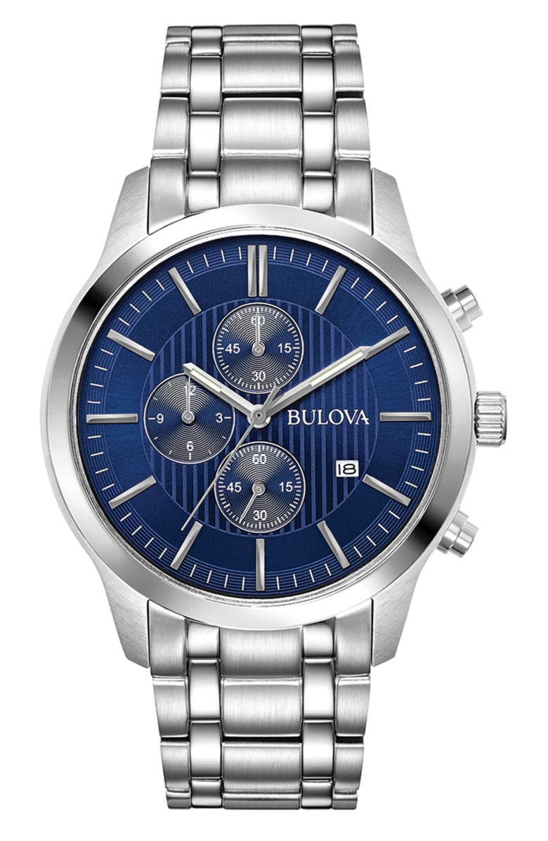 BULOVA Stainless Steel Bracelet Watch, 43mm x 9mm | Nordstromrack