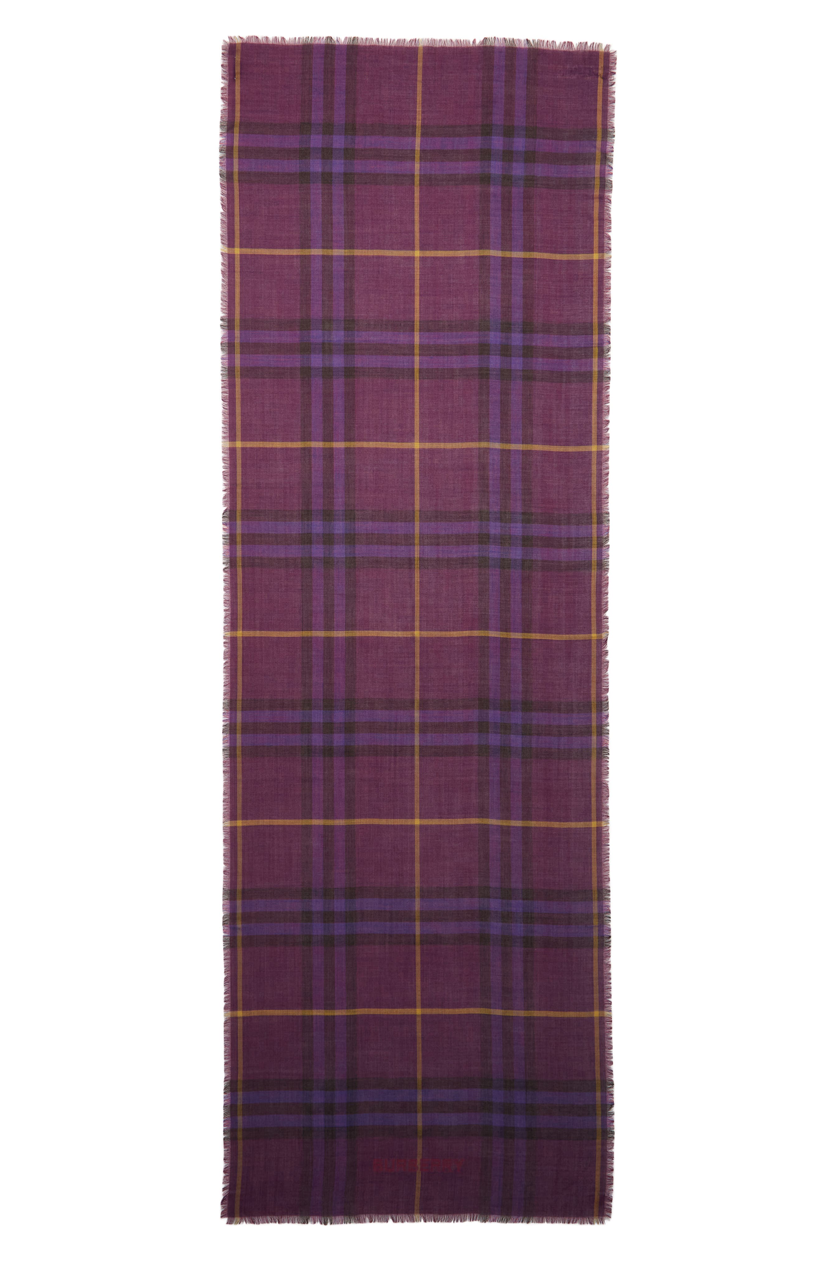 Burberry Check Wool & Silk Scarf | Nordstromrack
