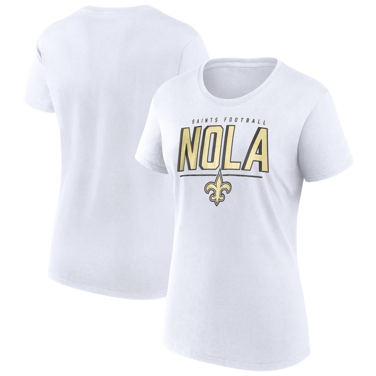FANATICS Women's Fanatics White New Orleans Saints Cheerleader T-Shirt ...