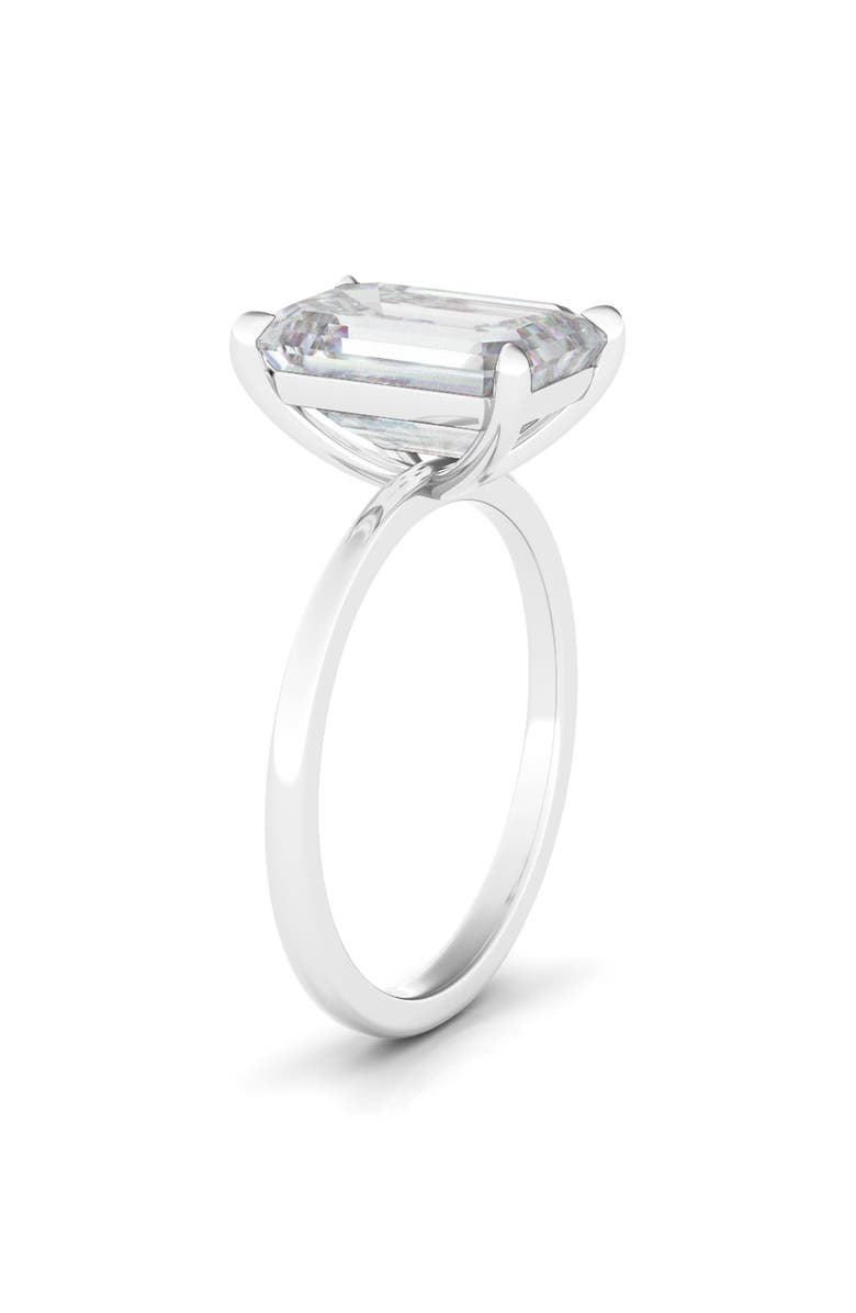 Everyday By HauteCarat 18K White Gold Emerald Cut Lab Created Diamond ...