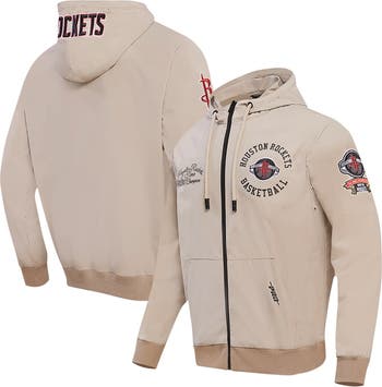 PRO STANDARD Men's Pro Standard Khaki Houston Rockets Hybrid Full-Zip ...